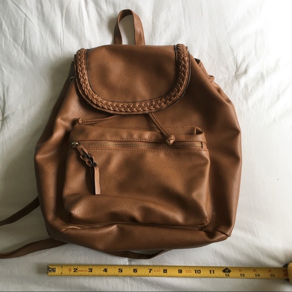 Primark | Bags | Chestnut Brown Faux Leather Backpack | Poshmark